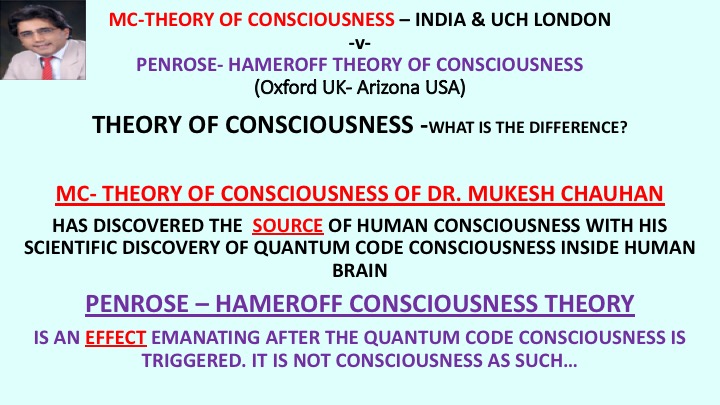 MC-Theory of Consciousness -v-Penrose Hameroff Theory of Consciousness ...